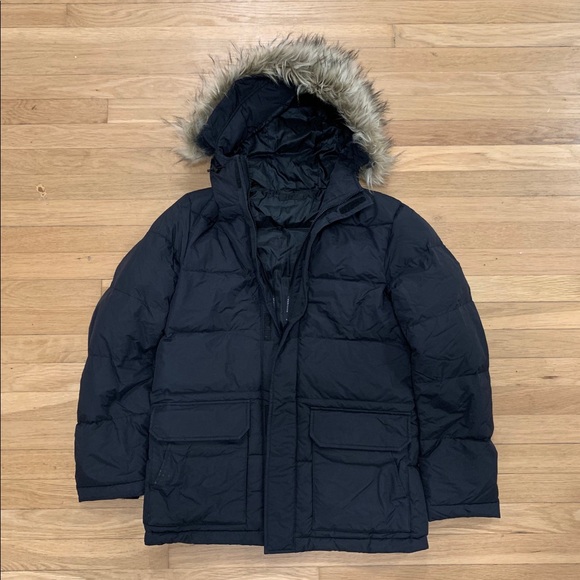 Uniqlo | Jackets & Coats | Sold Uniqlo Black Winter Puffer Jacket ...
